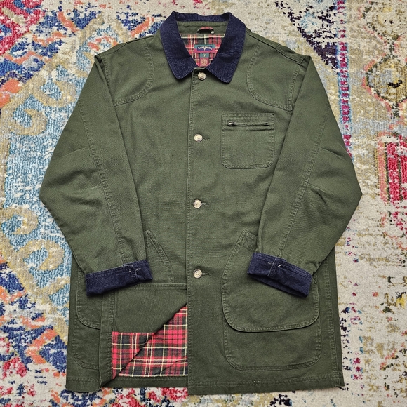 Saddlebred | Jackets & Coats | Vintage Saddlebred Green Canvas Barn ...